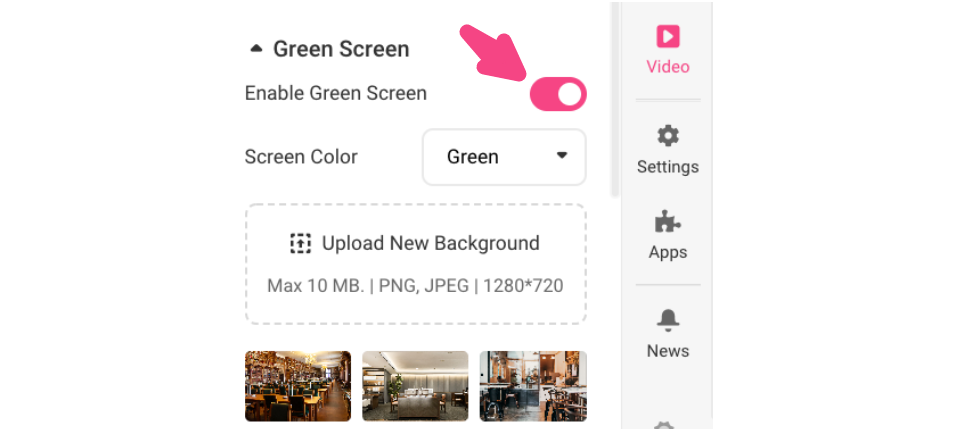 Talk Studio Green Screen | Streamlabs