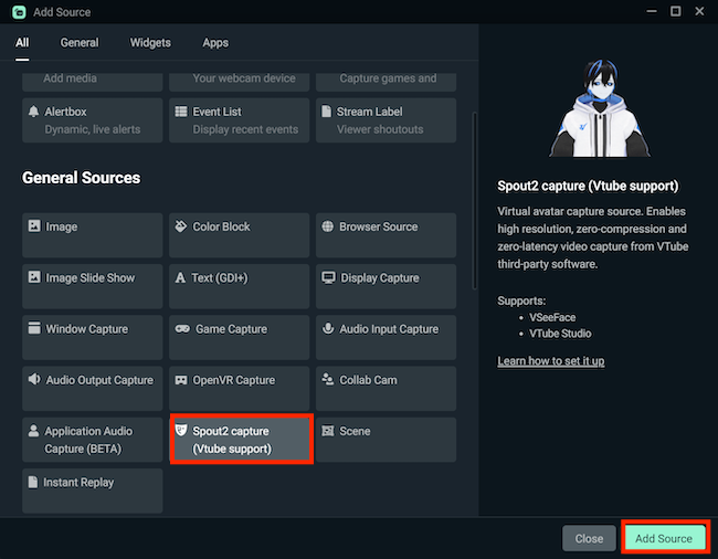 How to Add Your VTube Studio or VSeeFace Avatar in Streamlabs Desktop ...