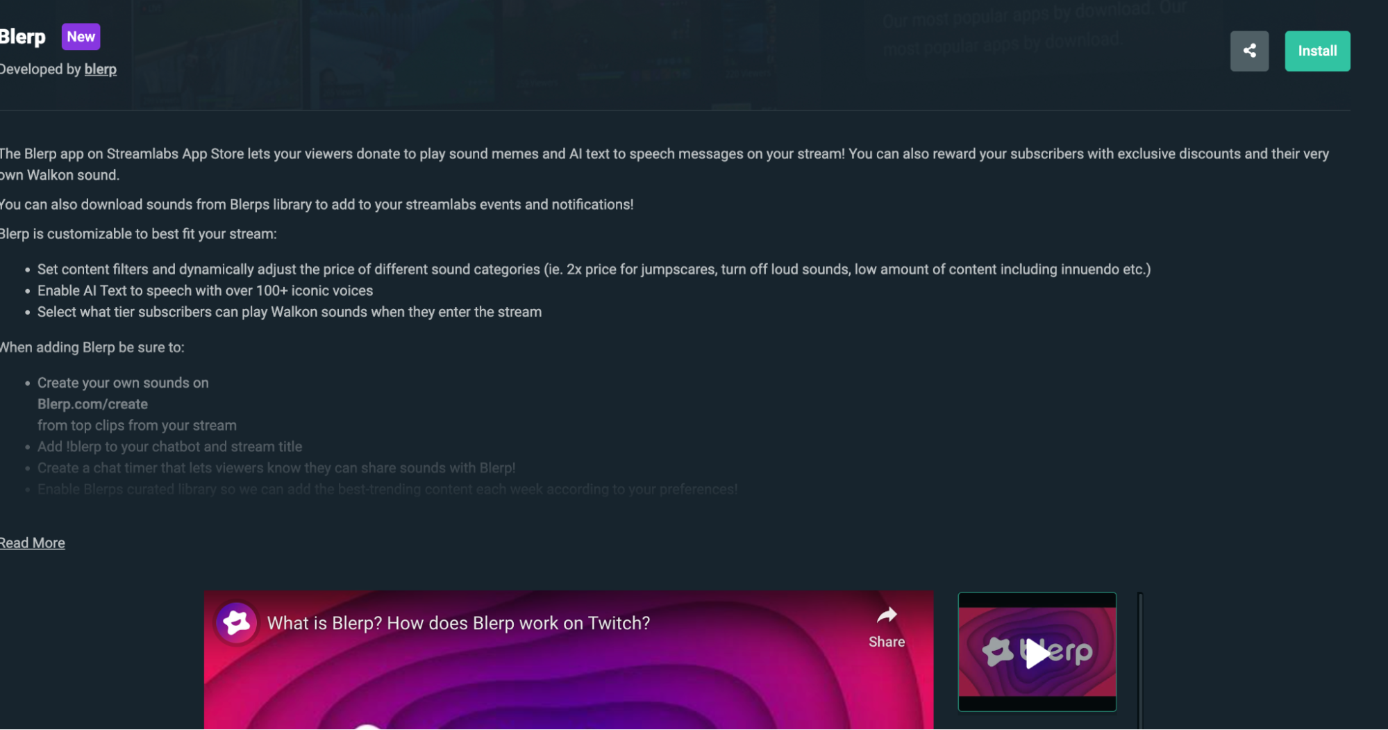 Blerp is now Available Through The Streamlabs App Store! | Streamlabs