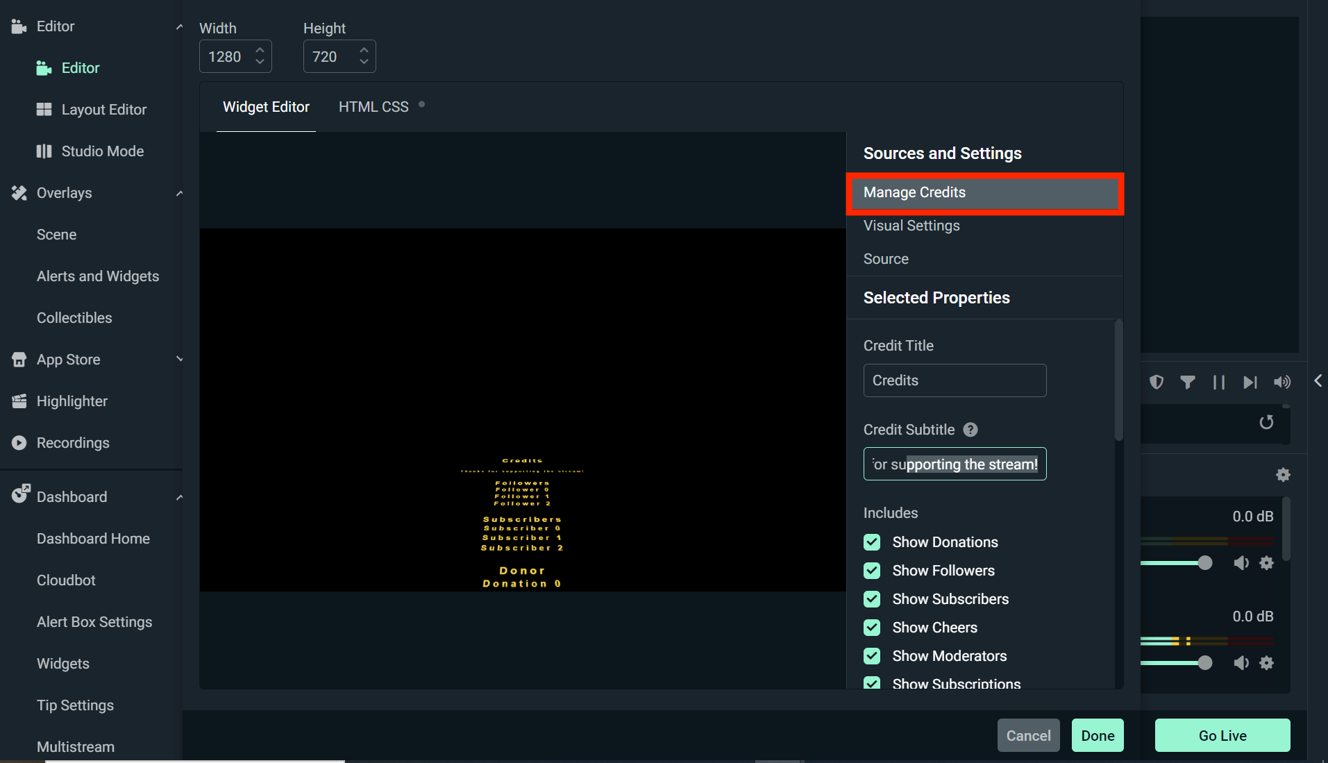 How to Set Up End Credits Widget | Streamlabs