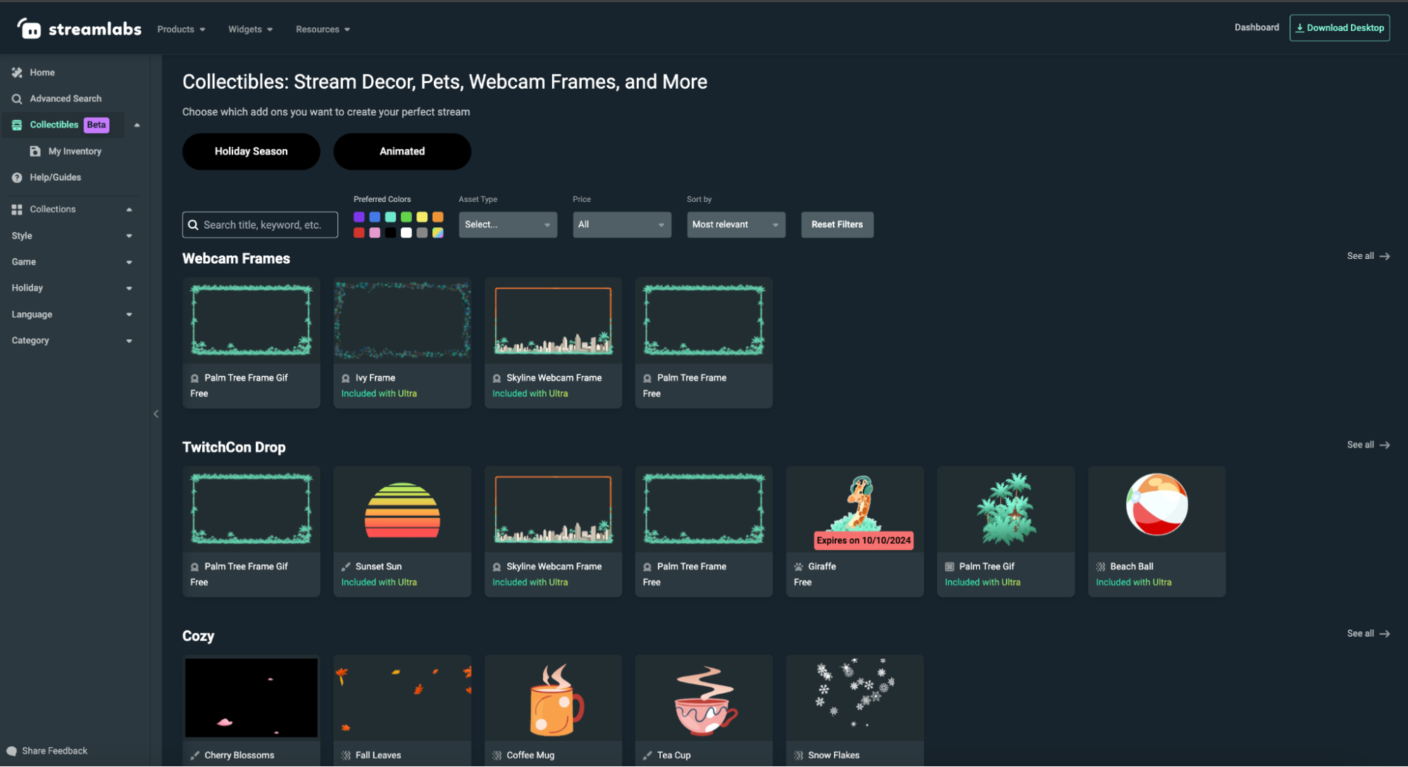 Introducing Streamlabs Collectibles Beta: Stream Decor, Pets, Webcam ...