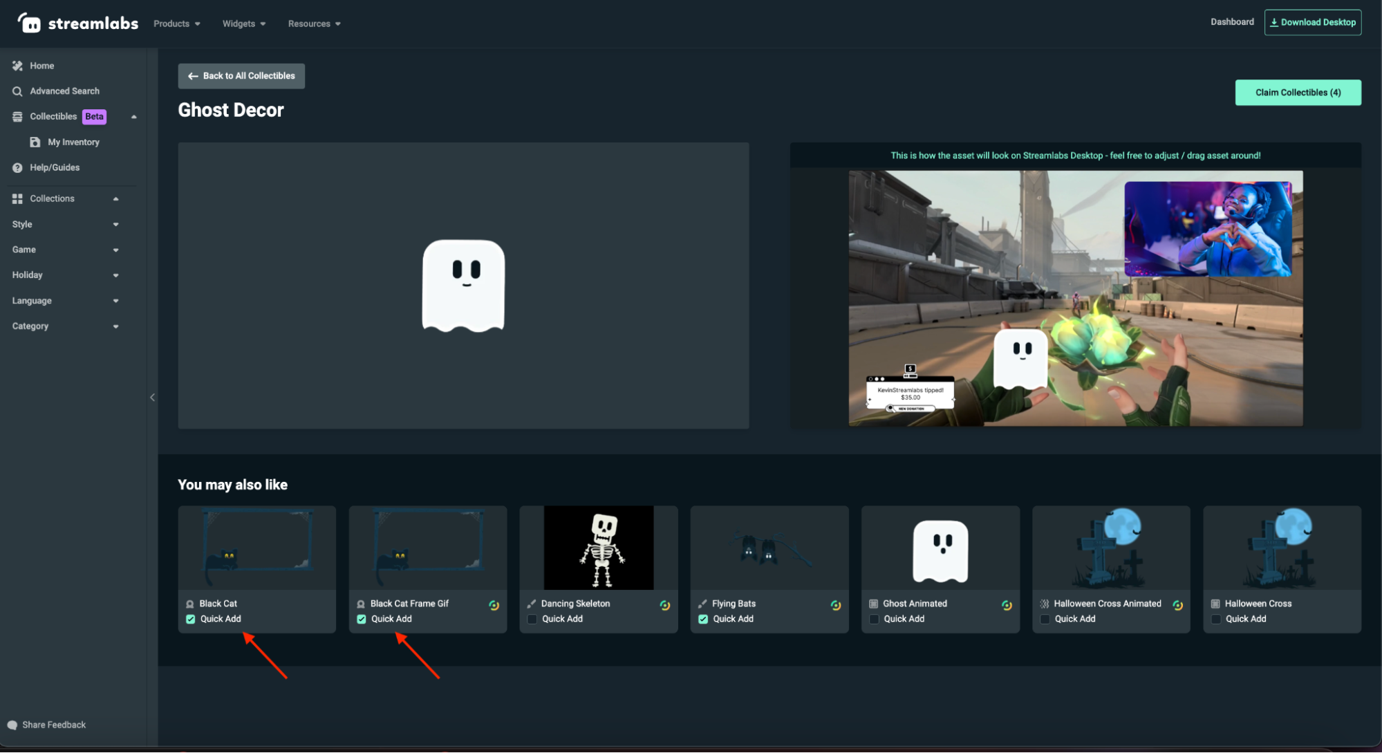 Introducing Streamlabs Collectibles Beta: Stream Decor, Pets, Webcam ...