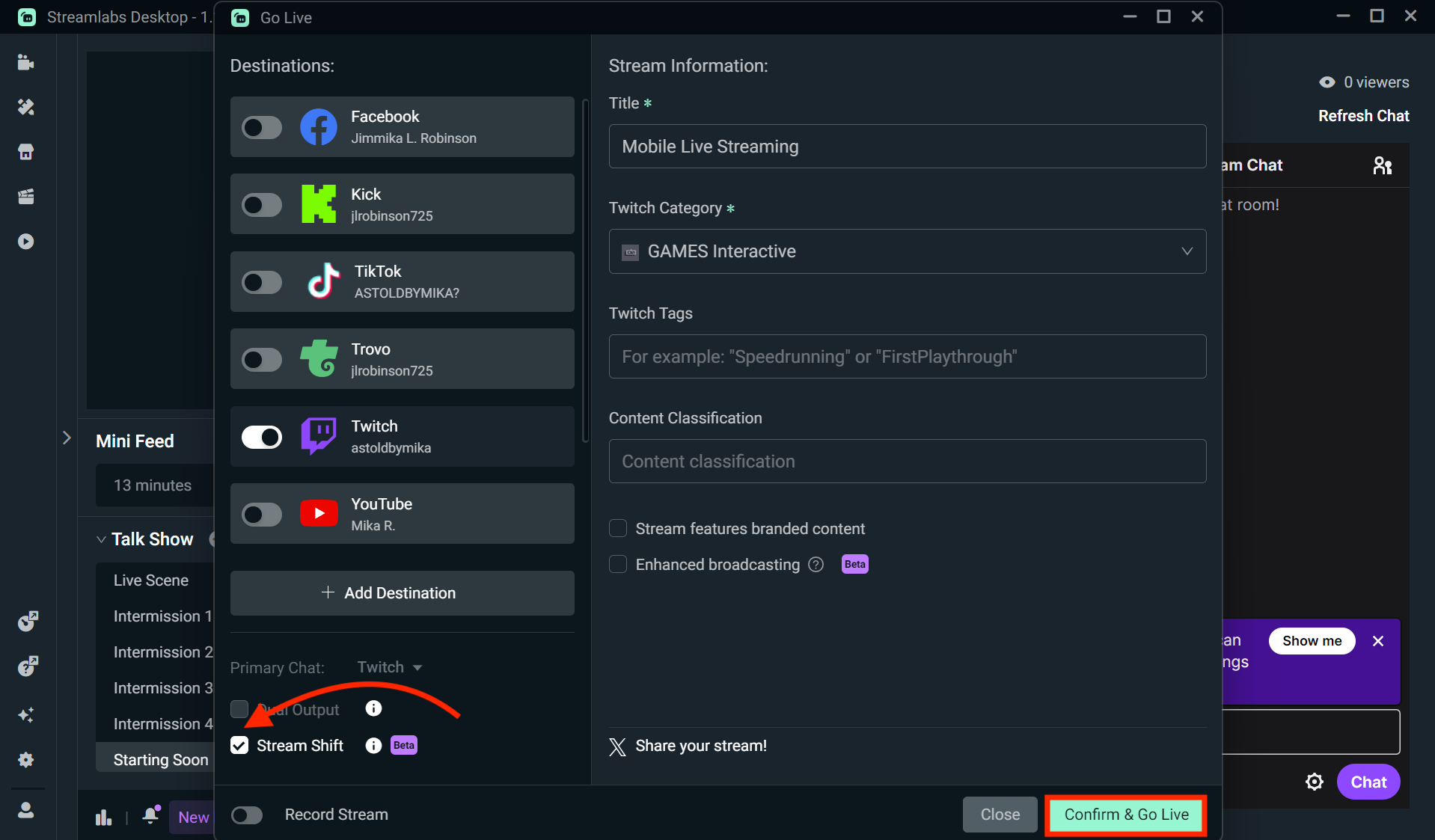 How to Use Stream Shift to Move Between Devices While Live | Streamlabs