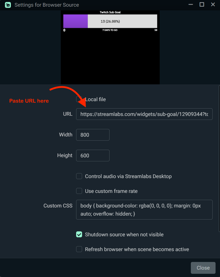 How to Set up a Sub Goal Widget | Streamlabs