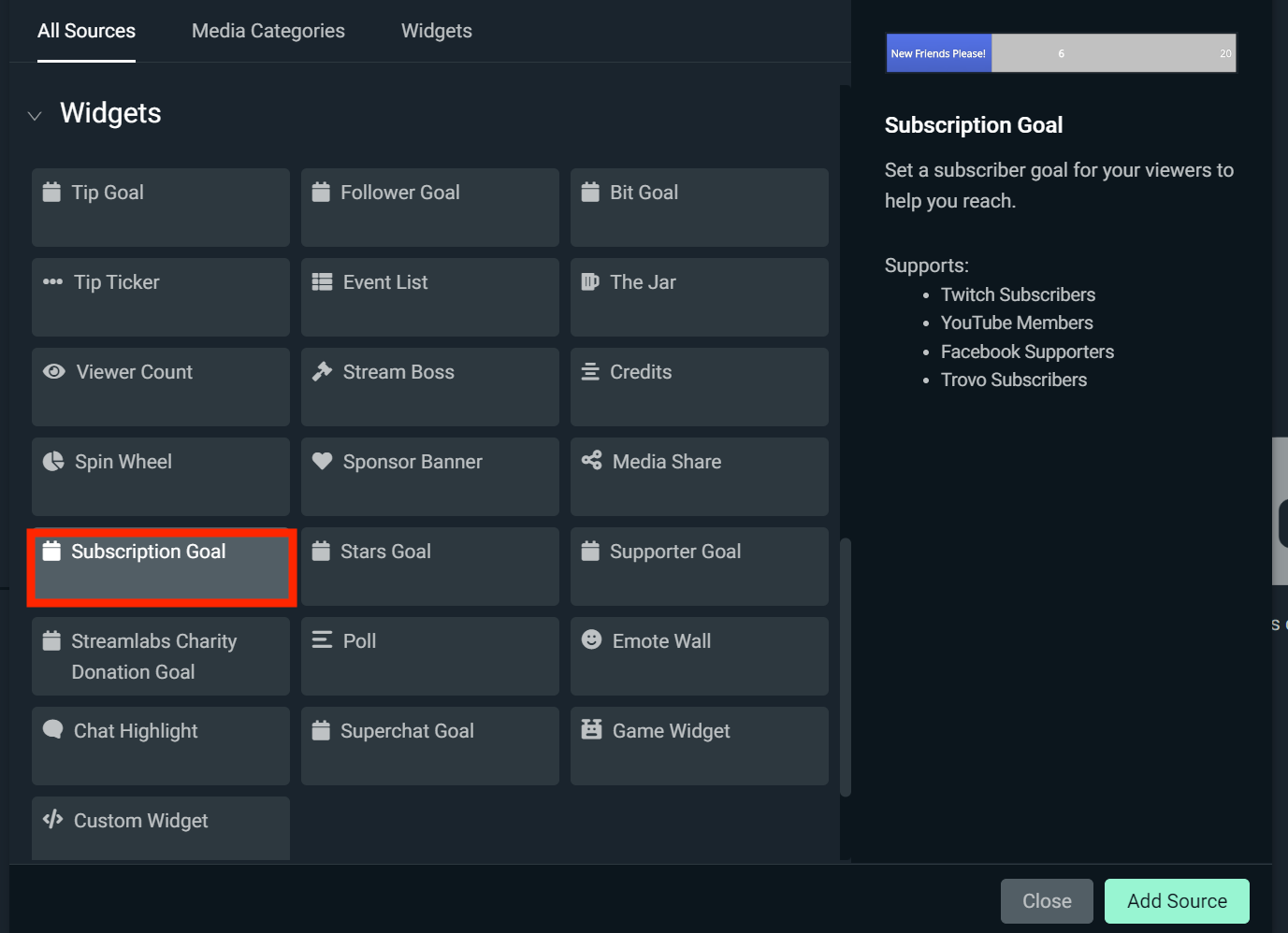 How to Set up a Sub Goal Widget | Streamlabs