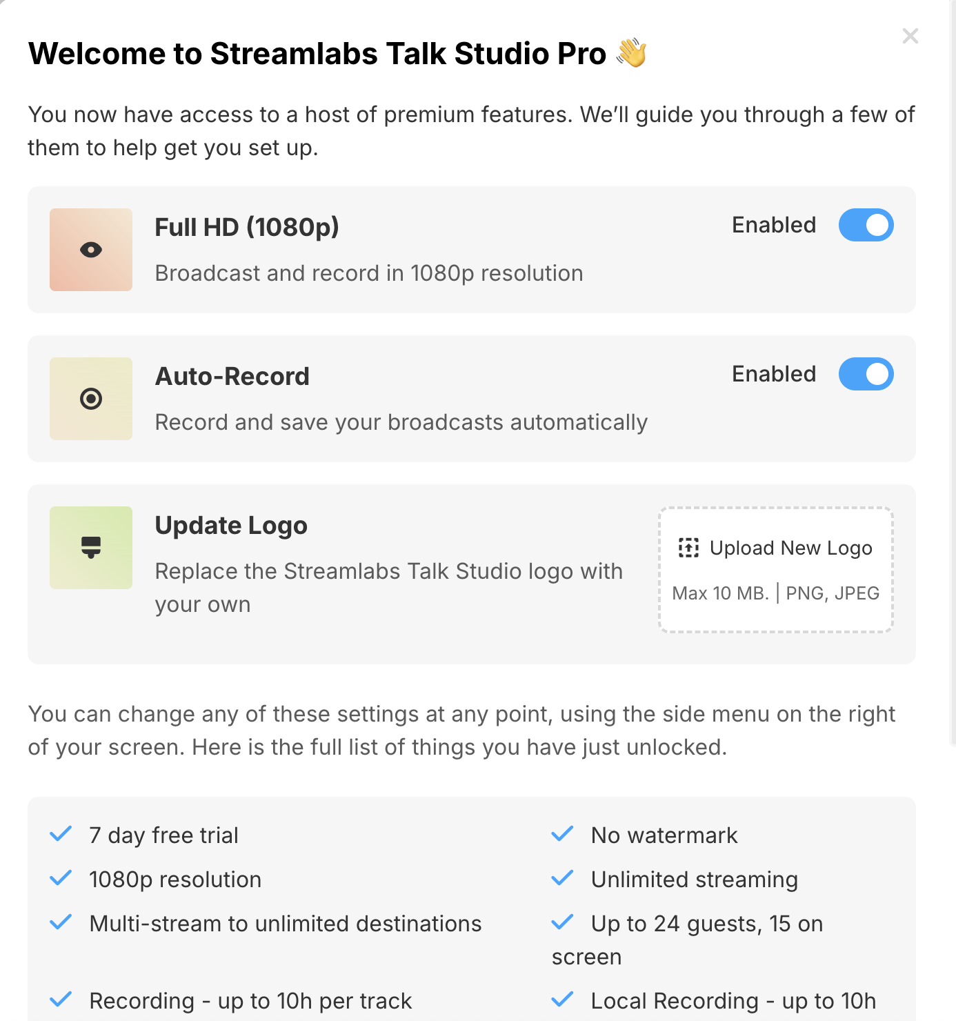 Talk Studio Subscription & Billing | Streamlabs