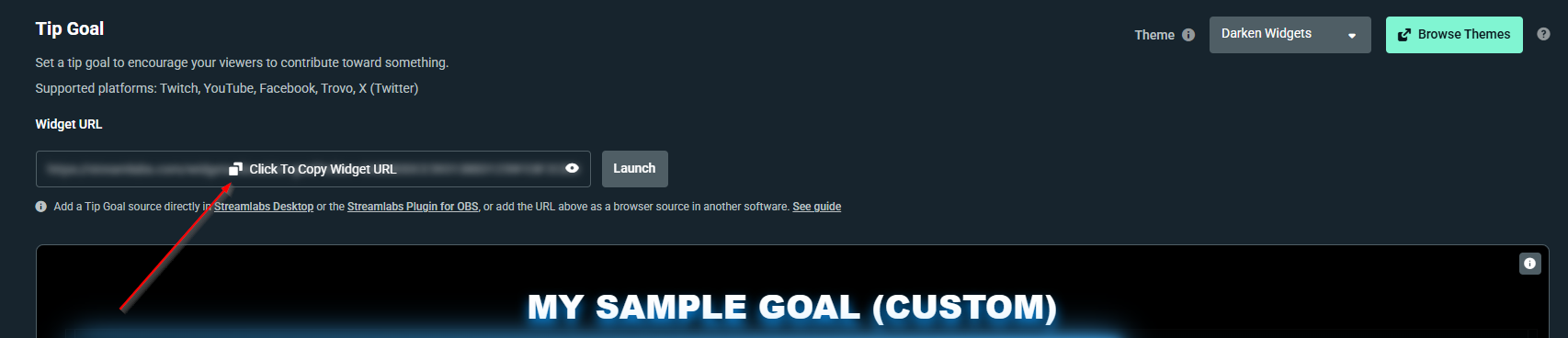 Tip/Donation Goal Setup | Streamlabs