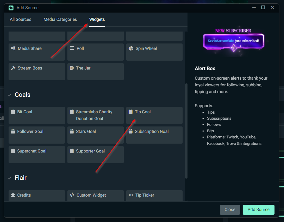 Tip/Donation Goal Setup | Streamlabs