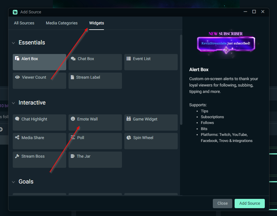 How to set up and use the Emote Wall widget | Streamlabs