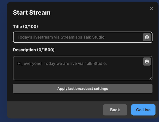 How to Stream to a Custom RTMP from Your Browser (Using Talk Studio ...